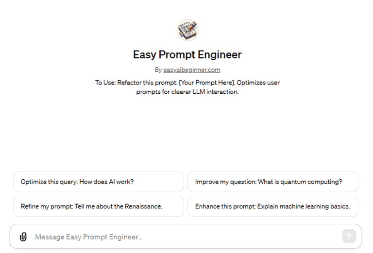 Easy Prompt Engineer GPT