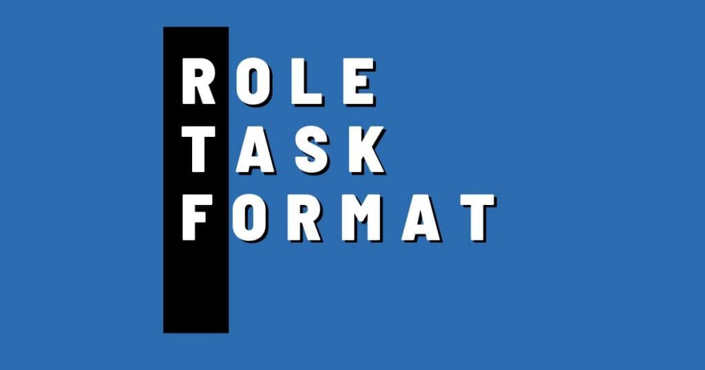 Rtf Prompt Framework Role Task Format Chatgpt Prompt Engineering